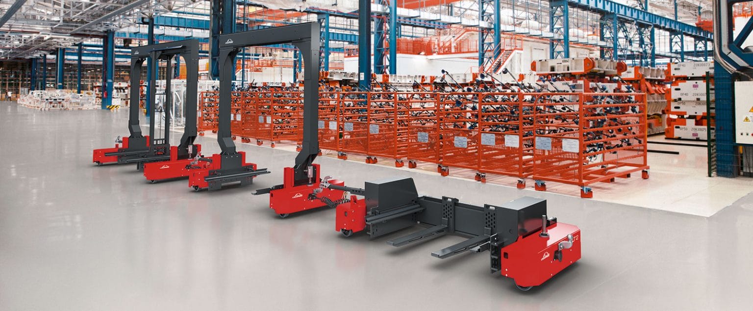 Linde Logistikzüge. - NEOTECHNIK Fördersysteme